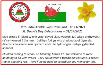 Dydd Gwyl Dewi / St David's Day - Ysgol Plas Coch